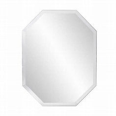 22 in. W x 30 in. H Delta (M2) Frameless Octagon Deluxe Glass Bathroom ...