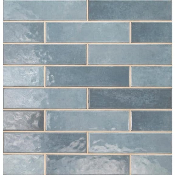 Lakeview Denim 3 in. x 12 in. Glossy Ceramic Wall Tile (5.5 sq. ft ...