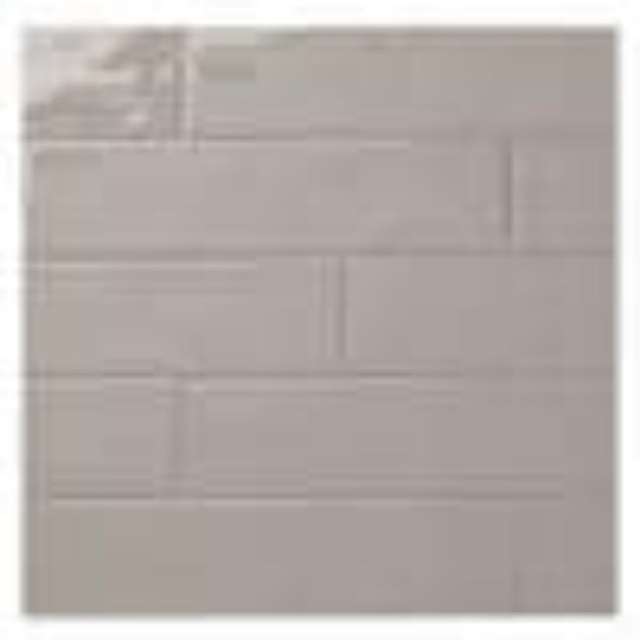 LuxeCraft Gray 3 in. x 12 in. Glazed Ceramic Subway Wall Tile (12 sq ...