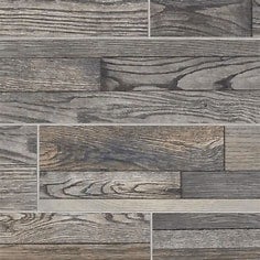 Pewter Wood 6 in. x 24 in. Glazed Porcelain Floor and Wall Tile (14.55 ...
