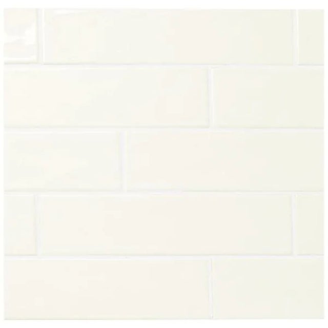 LuxeCraft White 3 in. x 12 in. Glazed Ceramic Subway Wall Tile (12 sq ...